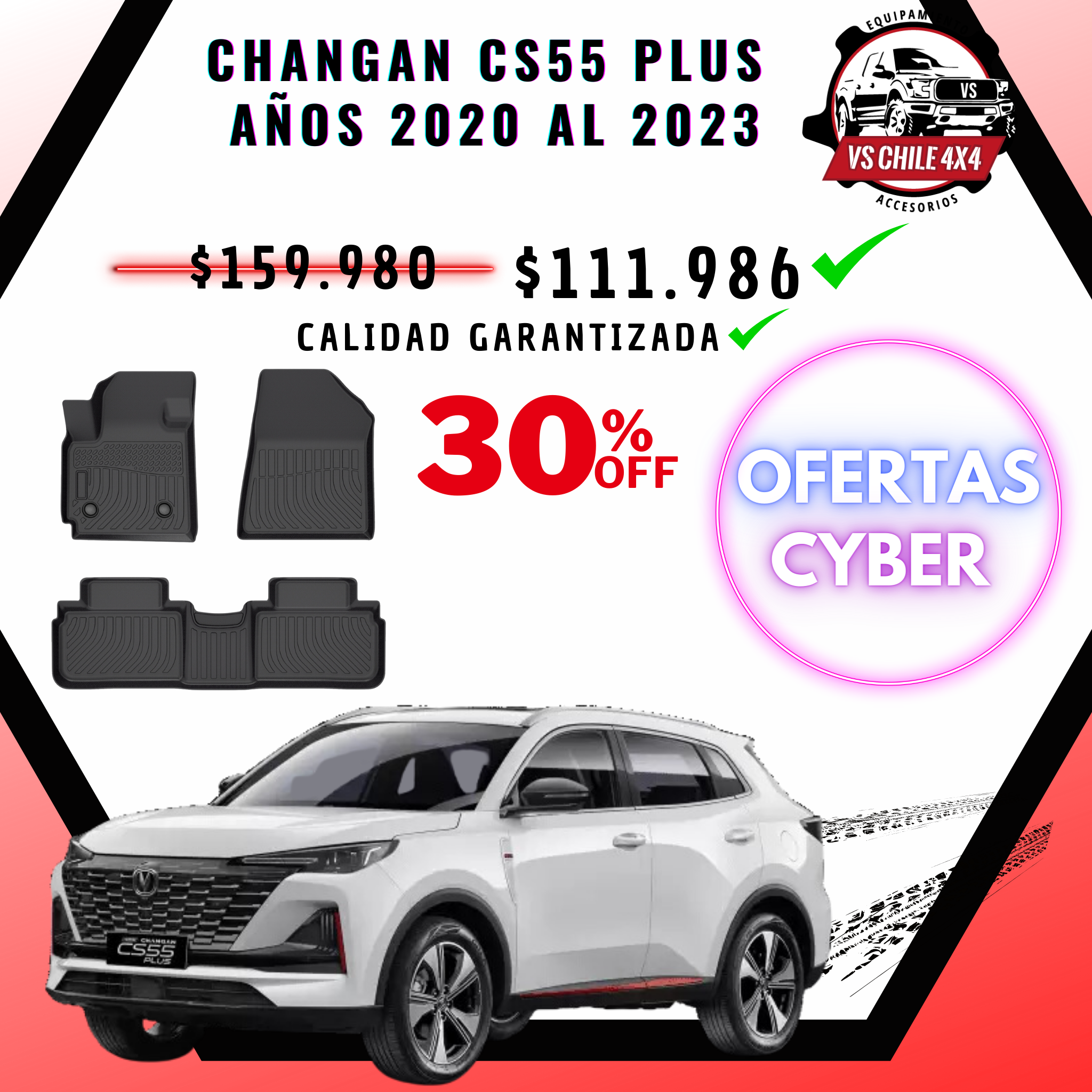 Pisos Calce Perfecto Changan CS55 PLUS años 2020 al 2023