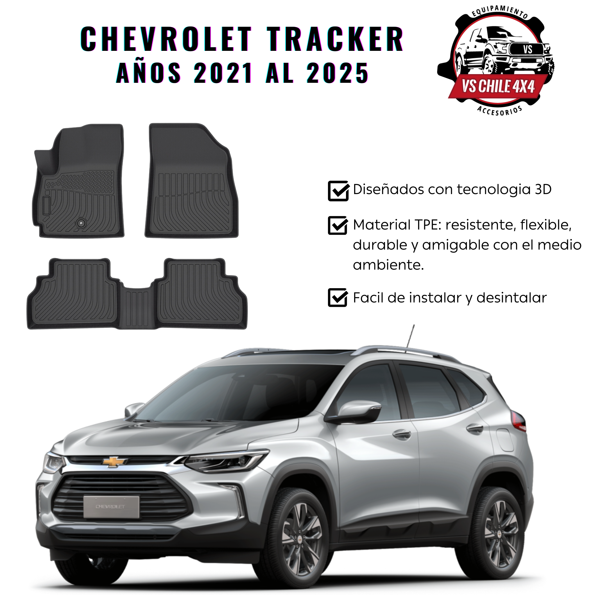 Pisos Calce Perfecto Chevrolet Tracker (2021 - 2025)