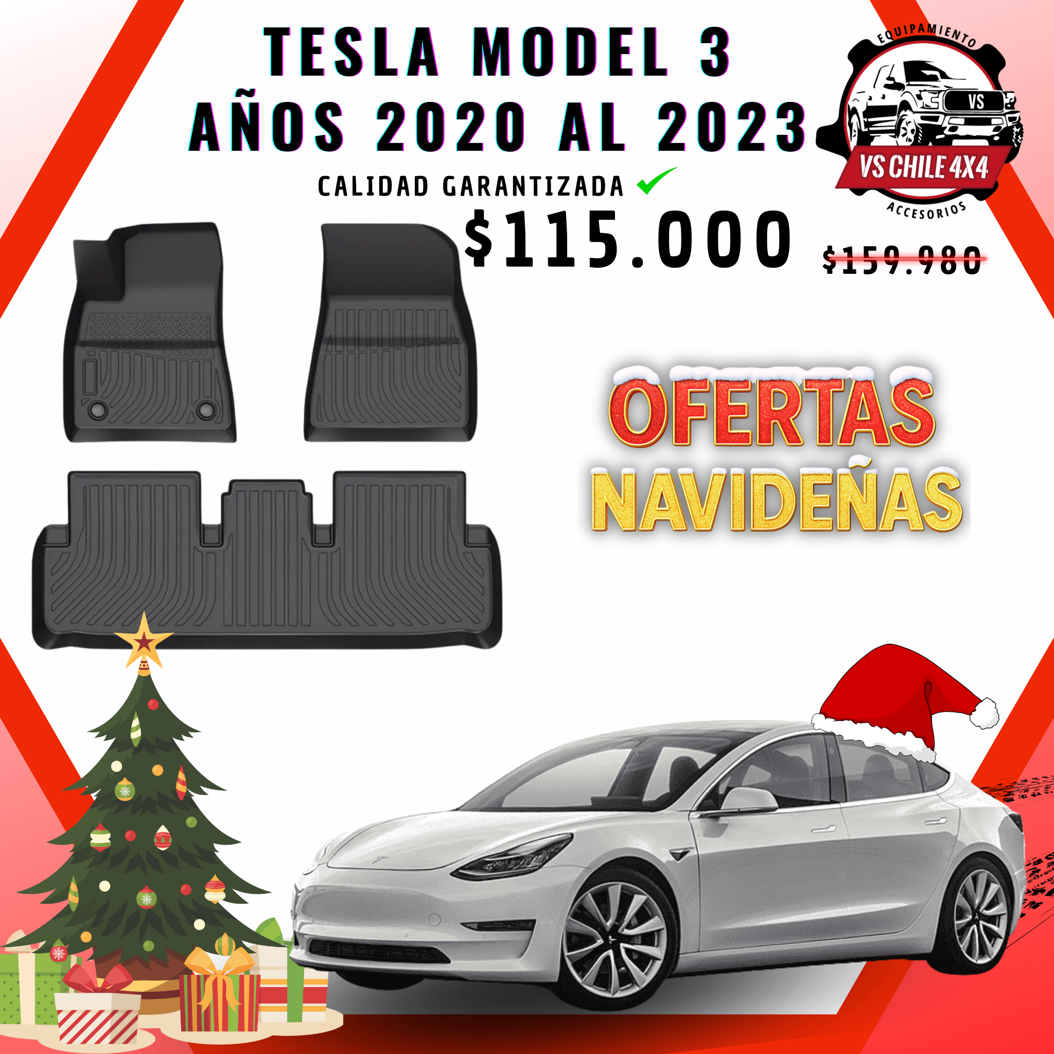 Pisos Calce Perfecto Tesla Model 3 (2020 - 2023)